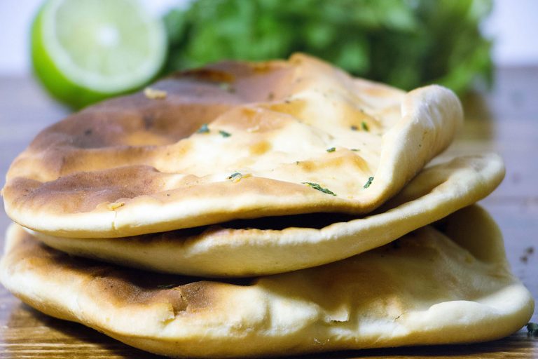 Garlic and Coriander Naan Bread Recipe from Pescetarian.Kitchen