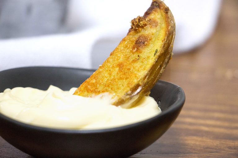 Garlic and Parmesan Potato Wedges Recipe from Pescetarian.Kitchen